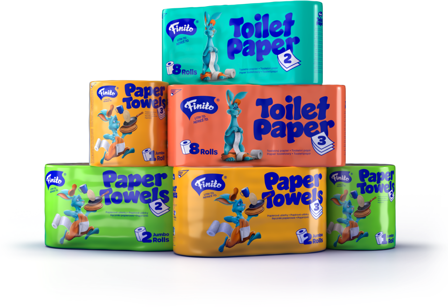 Quality kitchen towels and toilet paper by Finito - Finito