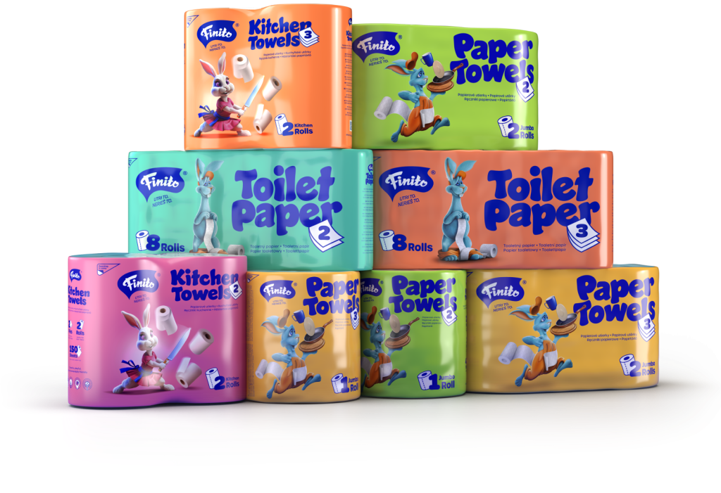 Kvalitné kuchynské utierky a toaletný papier Finito - Finito